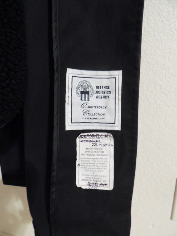 Military's Issued Black Trench Coat, Defense Logistic… - Gem