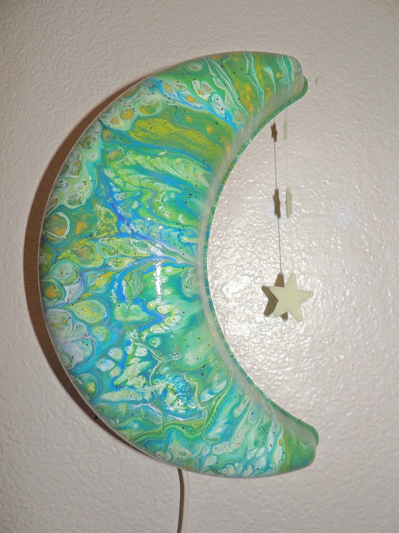 Up Cycled IKEA the Smila Moon Light Wall Hanging Cup Pour - Etsy