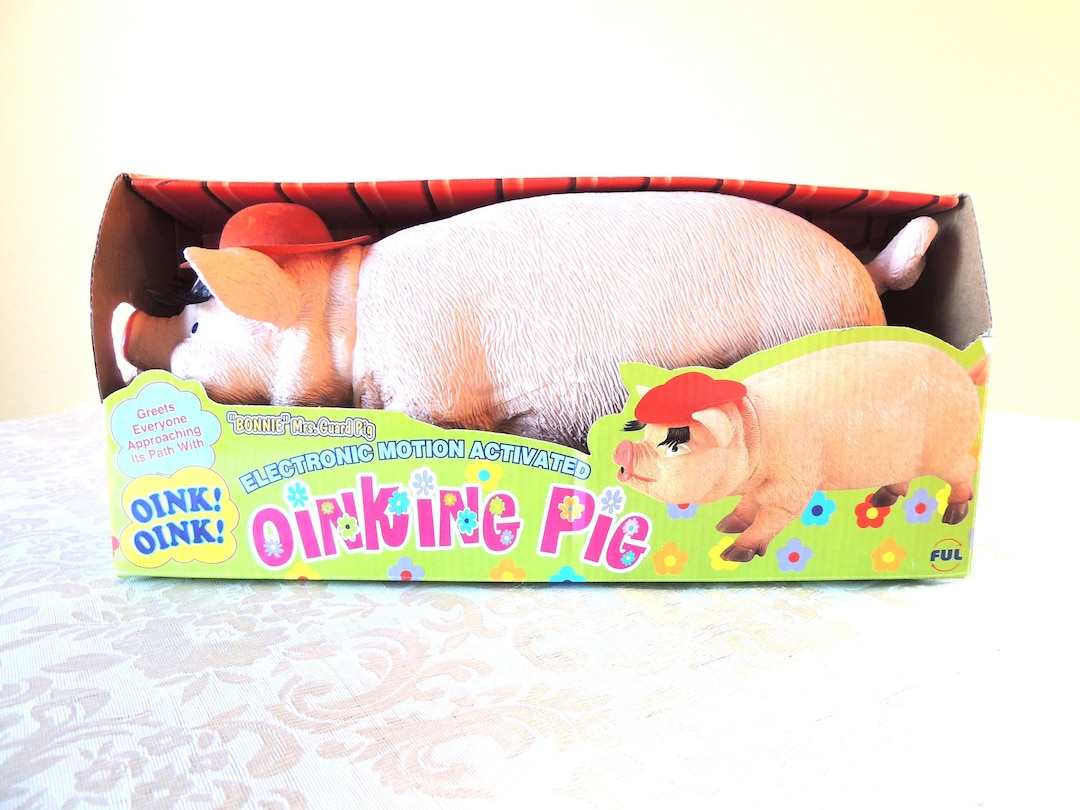 Bonnie Mrs. Guard Pig, Oinking Pig, Electronic Motion Activated. - Etsy