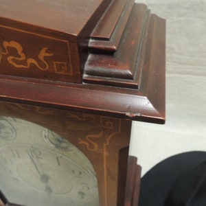 Early 1900s Kienzle Mahogany Mantel Clock Bracket Clock Hand Painted ...