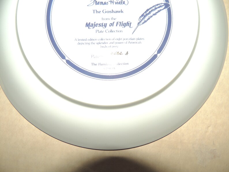 1988 Collector's Plate, Fierce and Free, the Goshawk From the Majesty ...