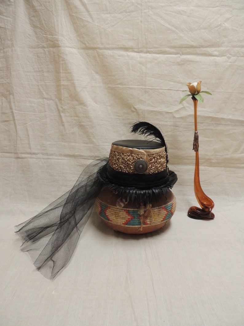 Woman's Top Hat Top Hat With Veil Bolero Top Hat - Etsy