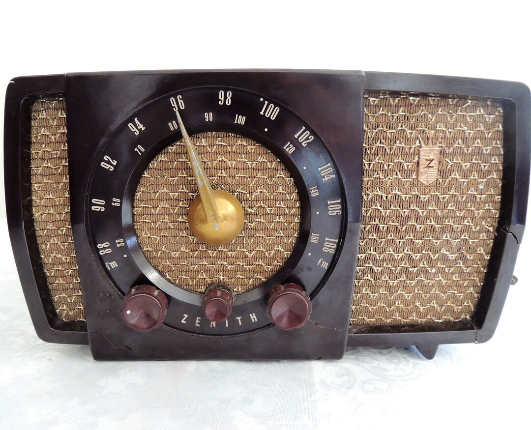 Vintage 1951 Zenith Am / Fm Tube Radio H723 Works, as Is. - Etsy
