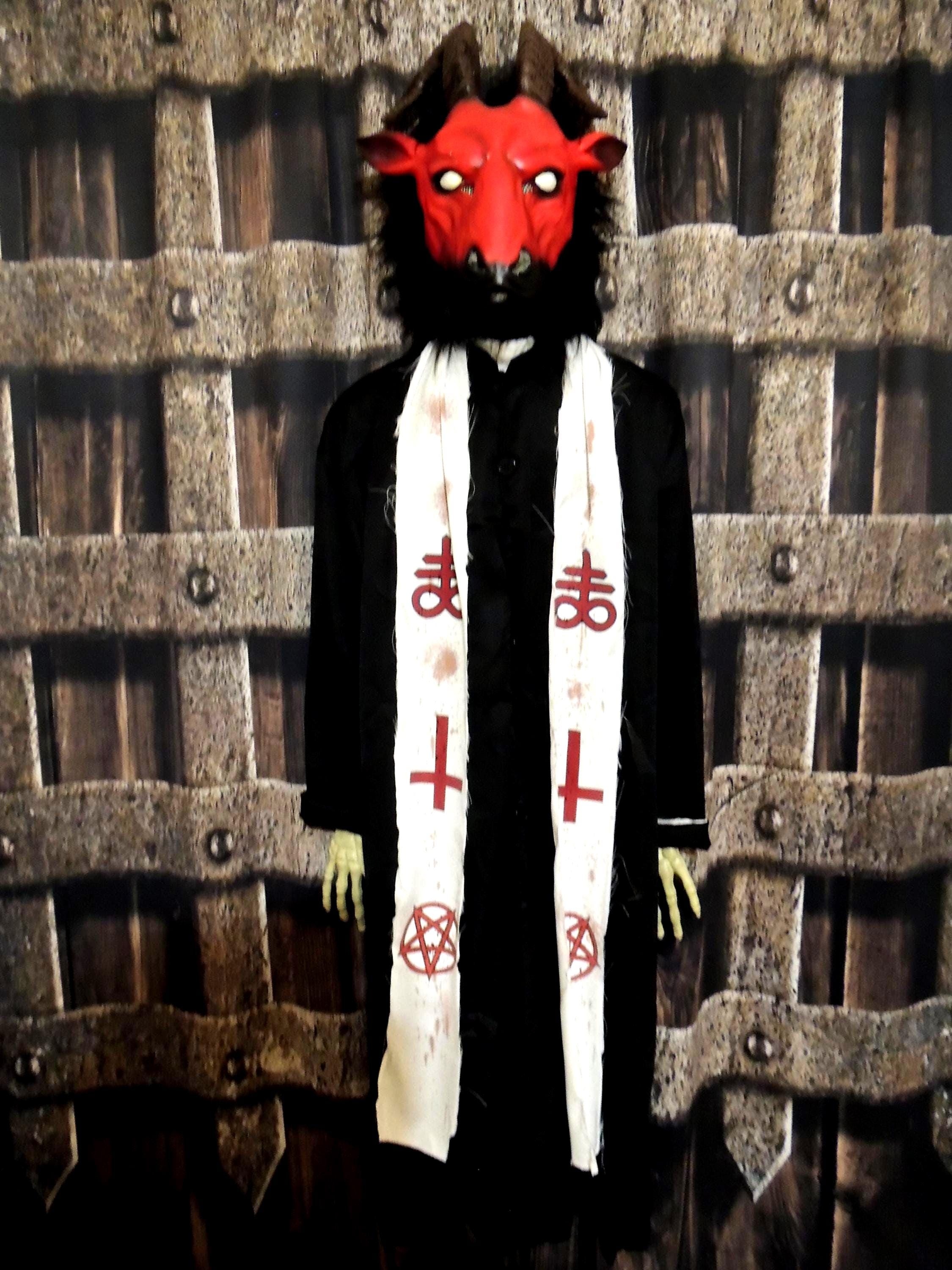 Life Size Halloween Prop Baphomet, Satan, Goat Demon Tree Hanger. - Etsy