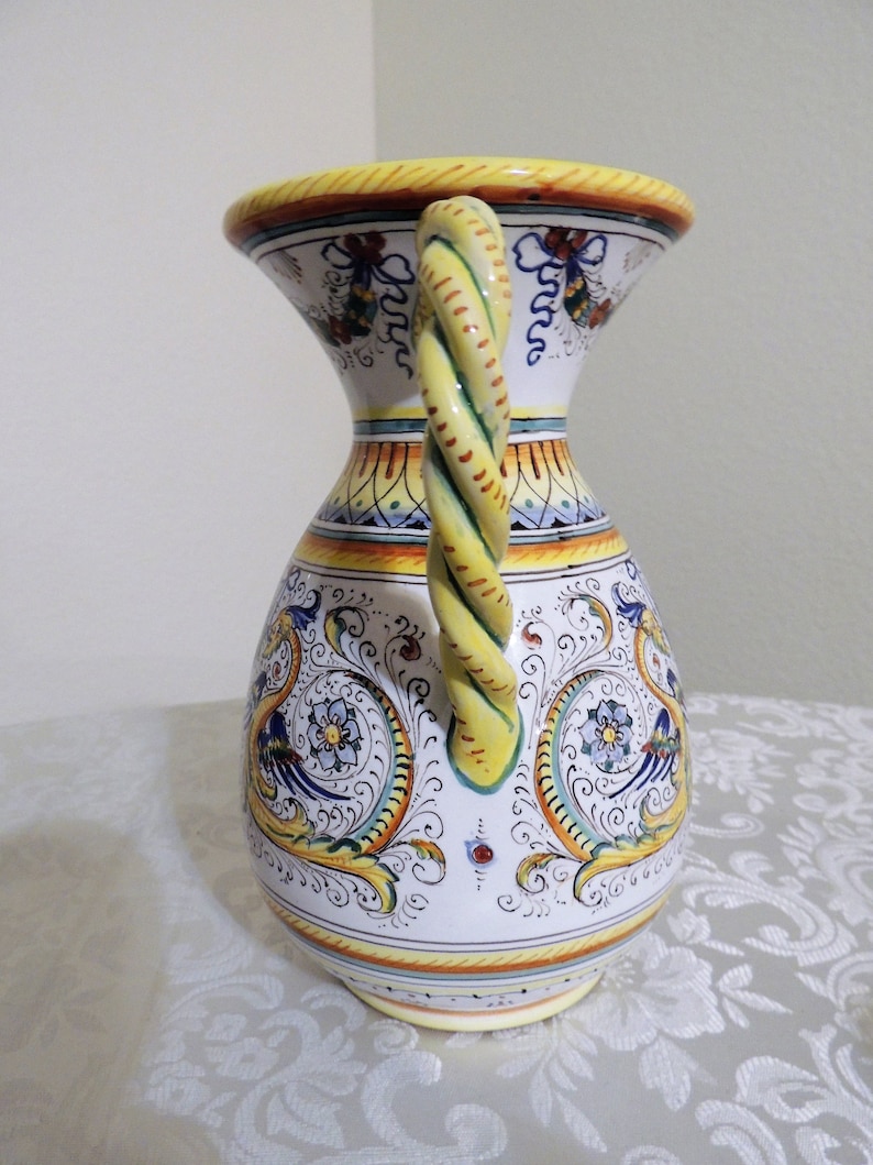 Vintage Mario Sambuco Deruta Italy Pottery Vase. - Etsy