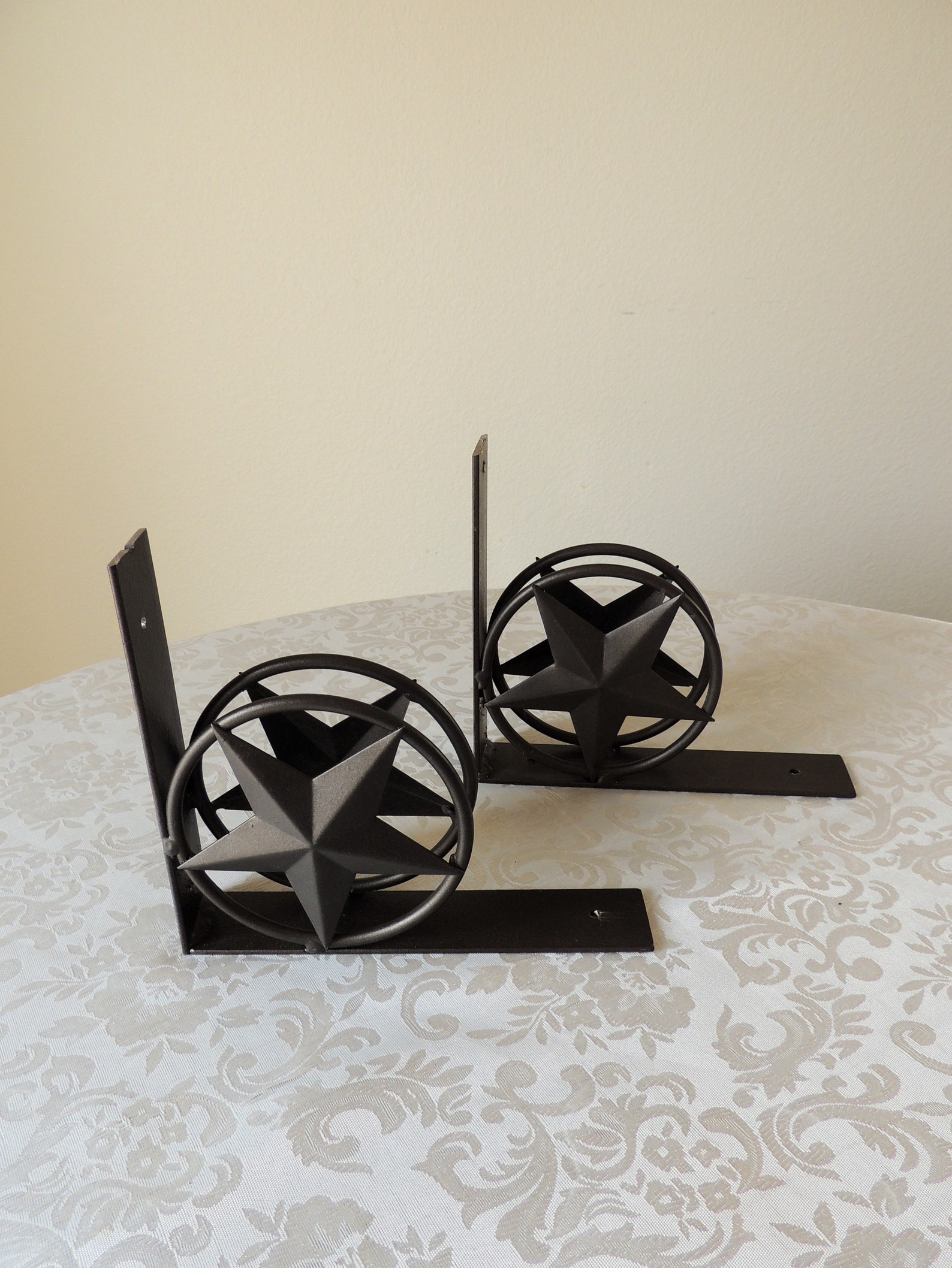 Vintage Metal Shelf Brackets With Double Star Décor. - Etsy
