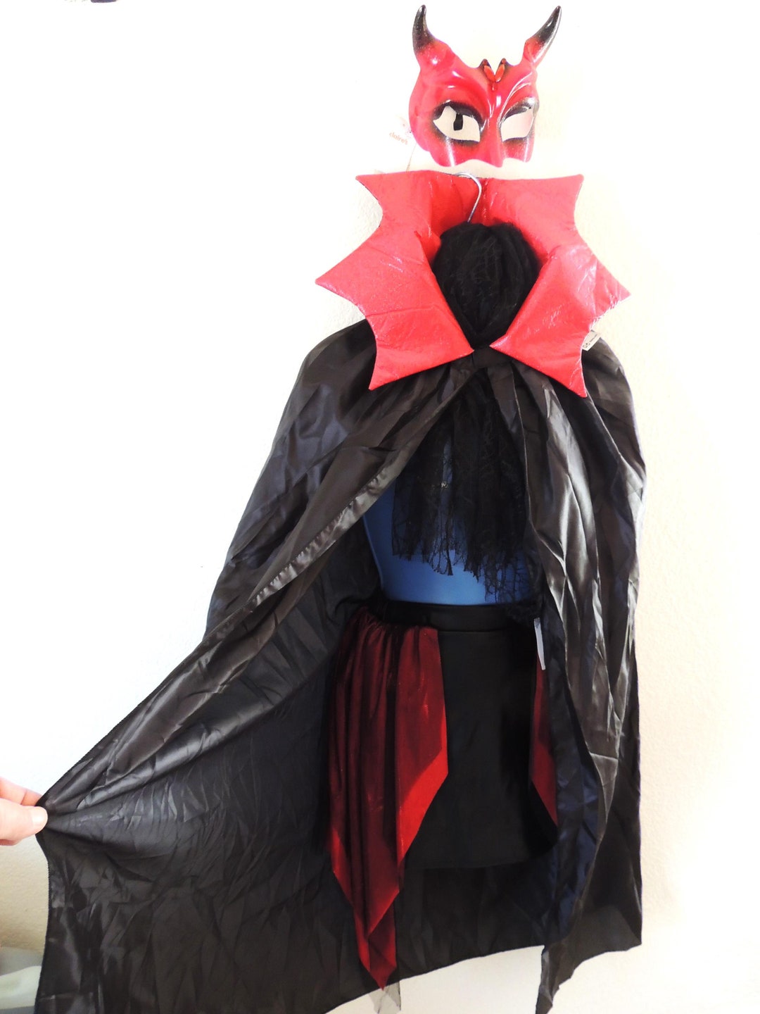 Sexy She Devil Halloween Costume, Skirt, Cape and Mask. - Etsy