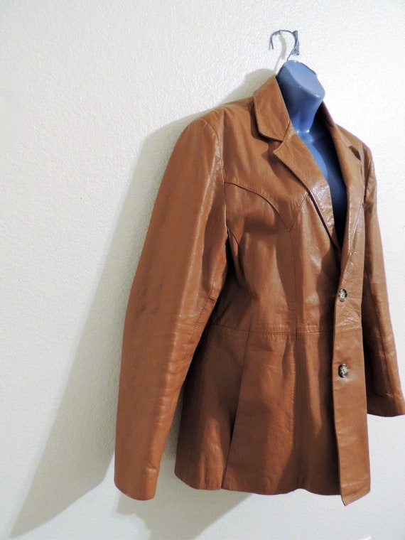 Vintage Men's Squash Brown Leather Jacket/blazer Size 44 - Etsy