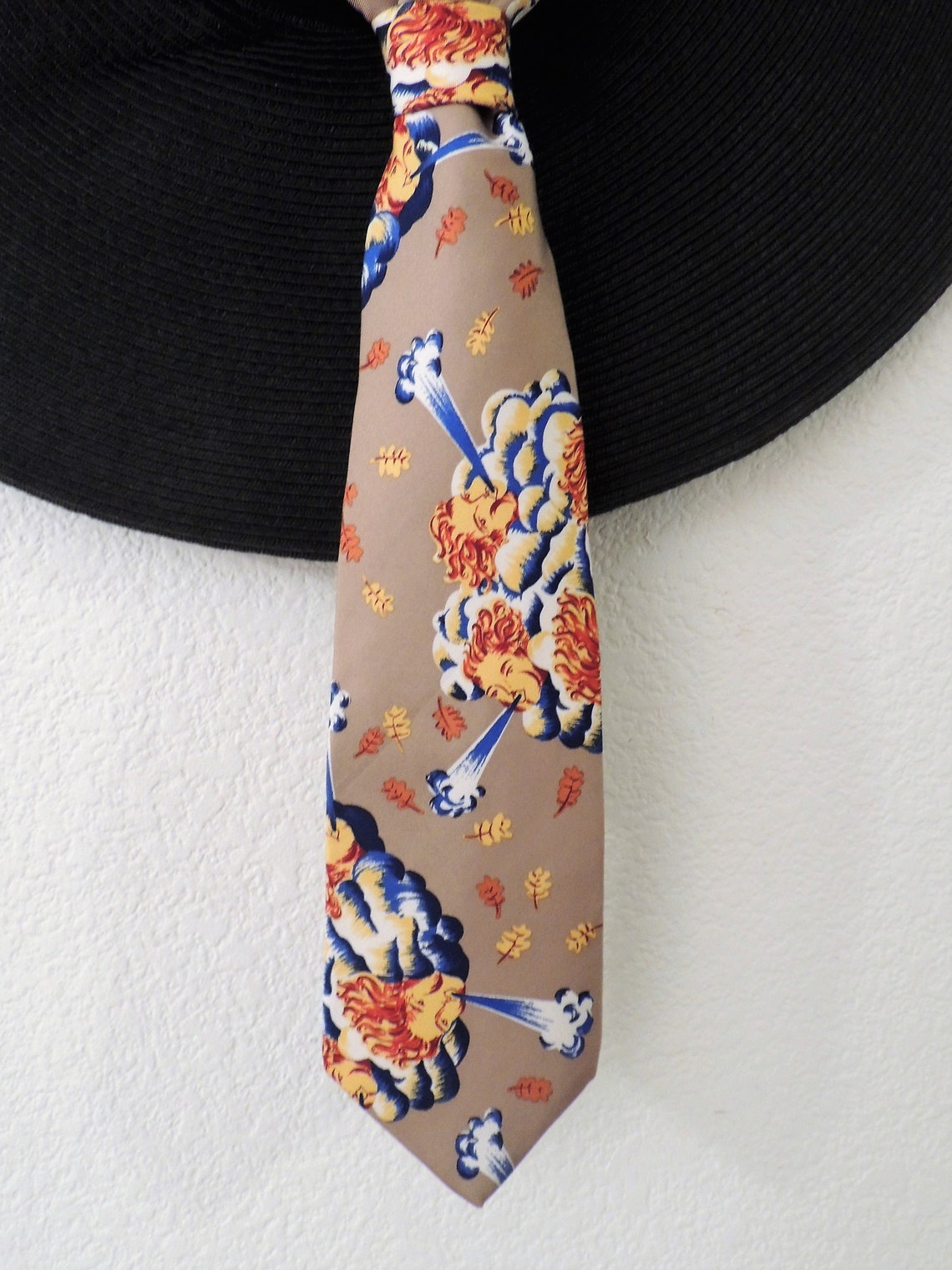 Vintage Men's Necktie by Perry Ellis Portfolio, Autumn Winds, Man in ...