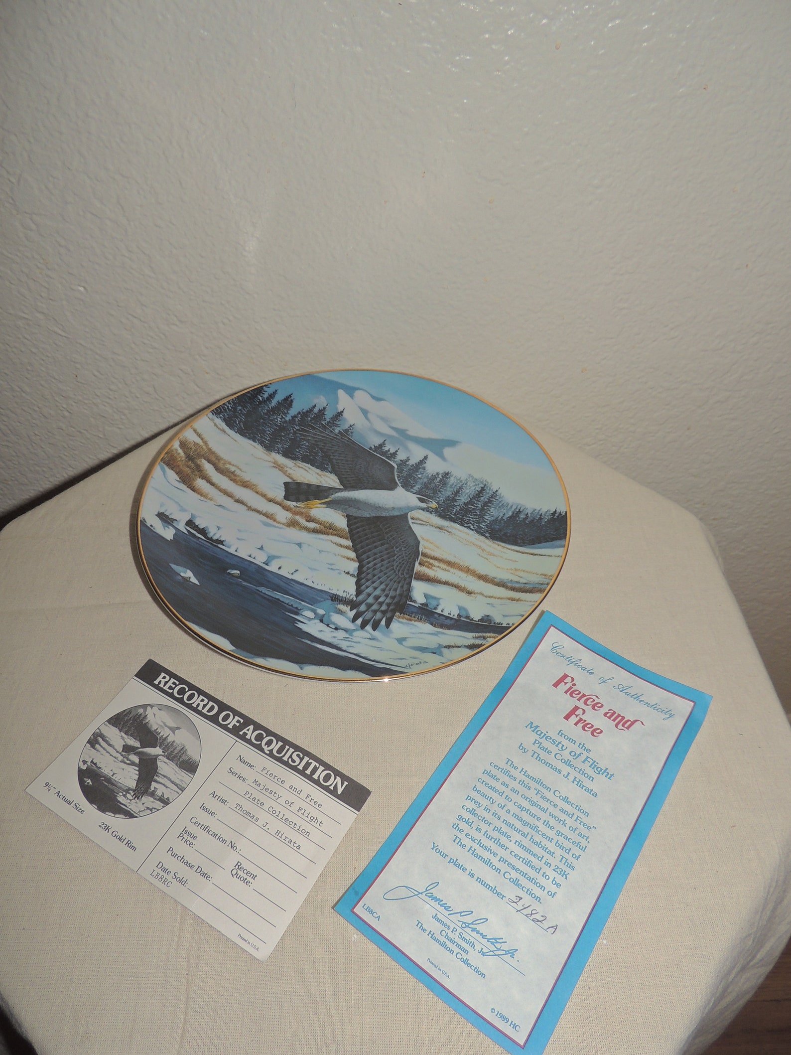 1988 Collector's Plate, Fierce and Free, the Goshawk From the Majesty ...