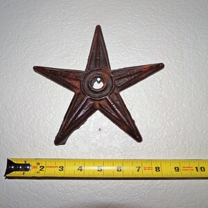 Antique Cast Iron Star Masonry Architecture Rustic Decor Western Decor ...