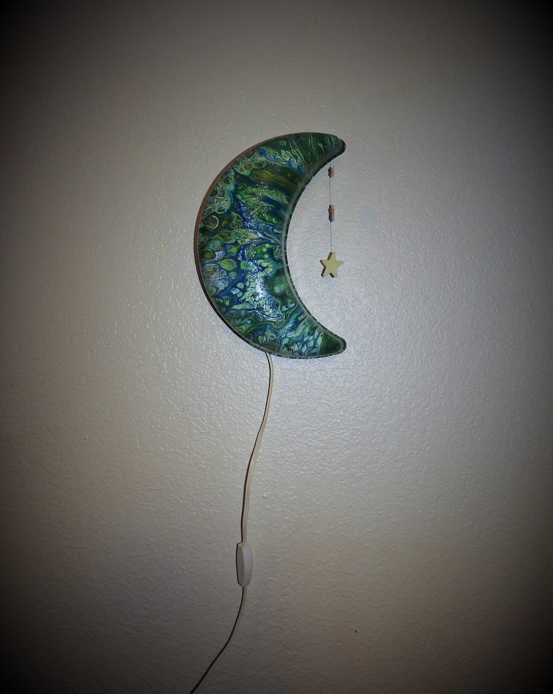 Up Cycled IKEA the Smila Moon Light Wall Hanging Cup Pour - Etsy