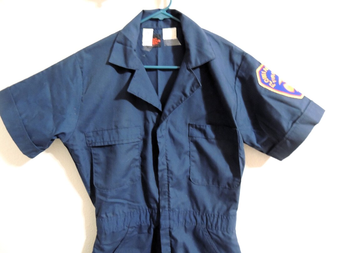 Vintage Big Ben Flowing Wells Fire Dept Blue Coveralls. - Etsy