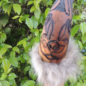 Rabbit Spirit Native American Corkscrew Willow Cane/ Walking Stick ...