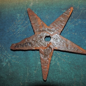 Antique Cast Iron Star Masonry Architecture Rustic Decor Western Decor ...