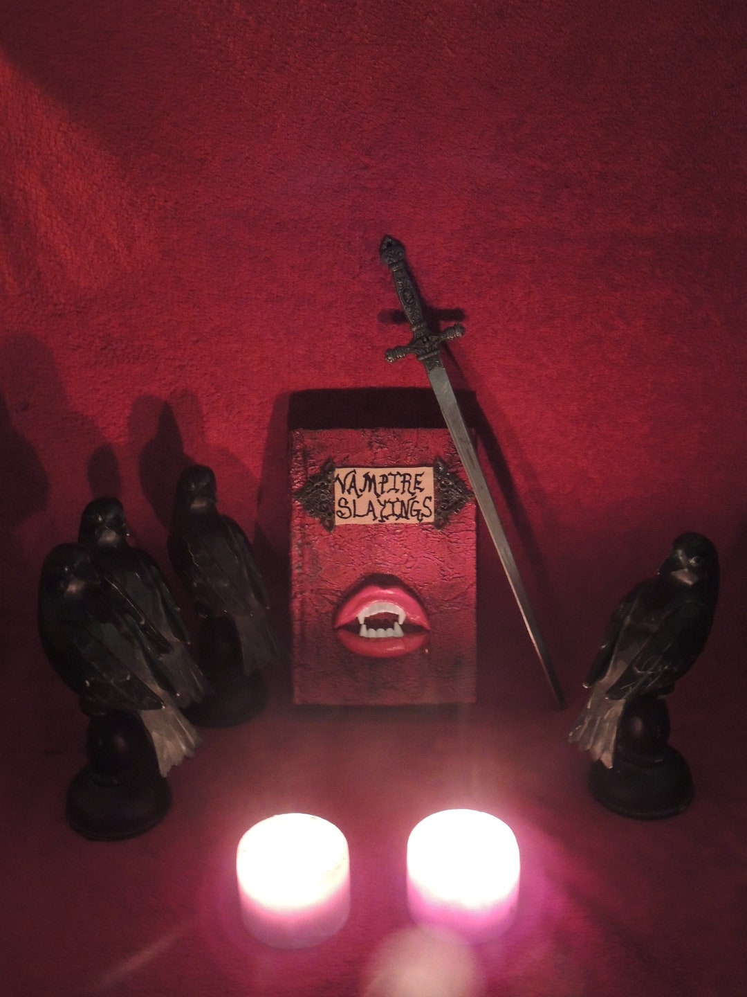 Custom Vampire Slayings Spell Book Corpsed Hand Sculpted - Etsy