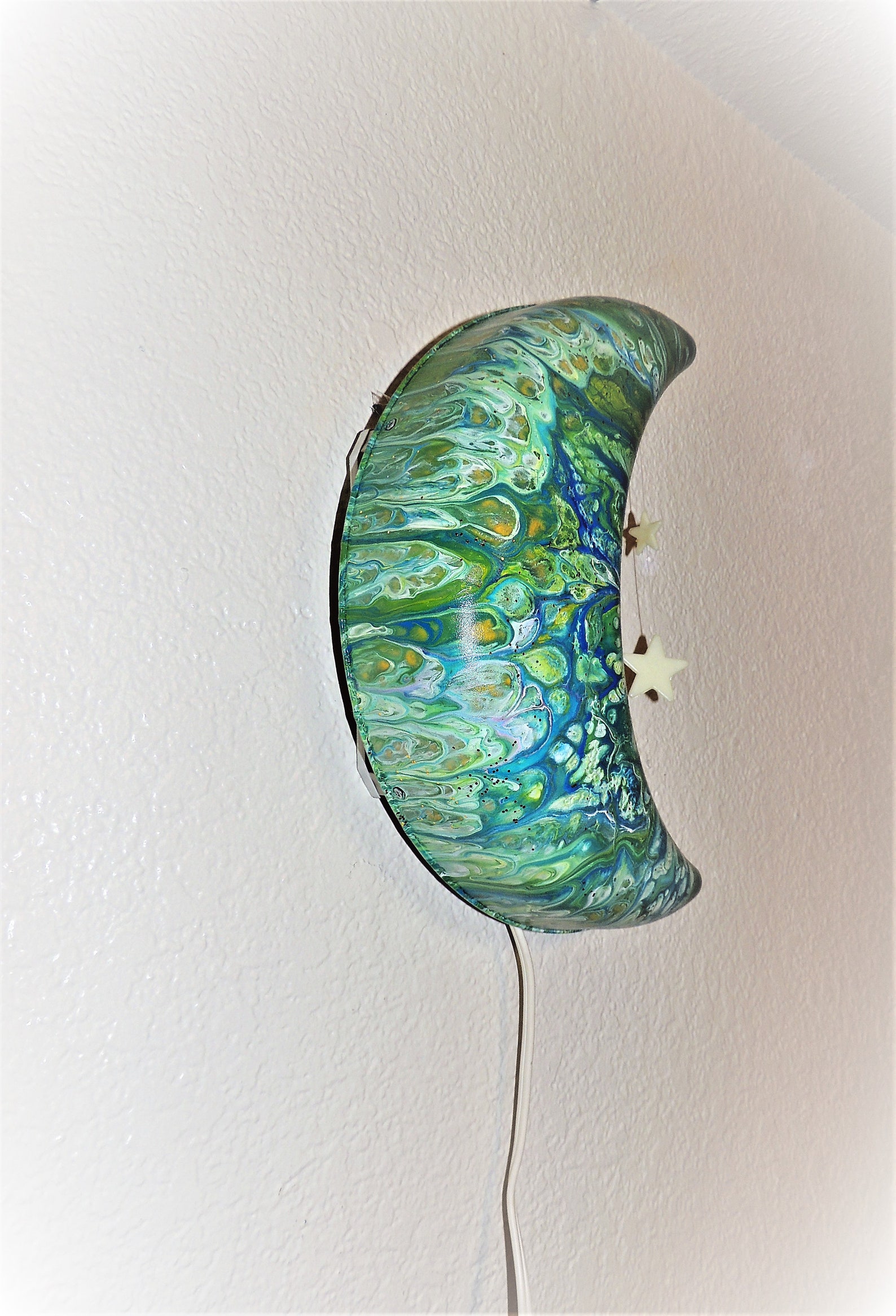 Up Cycled IKEA the Smila Moon Light Wall Hanging Cup Pour - Etsy