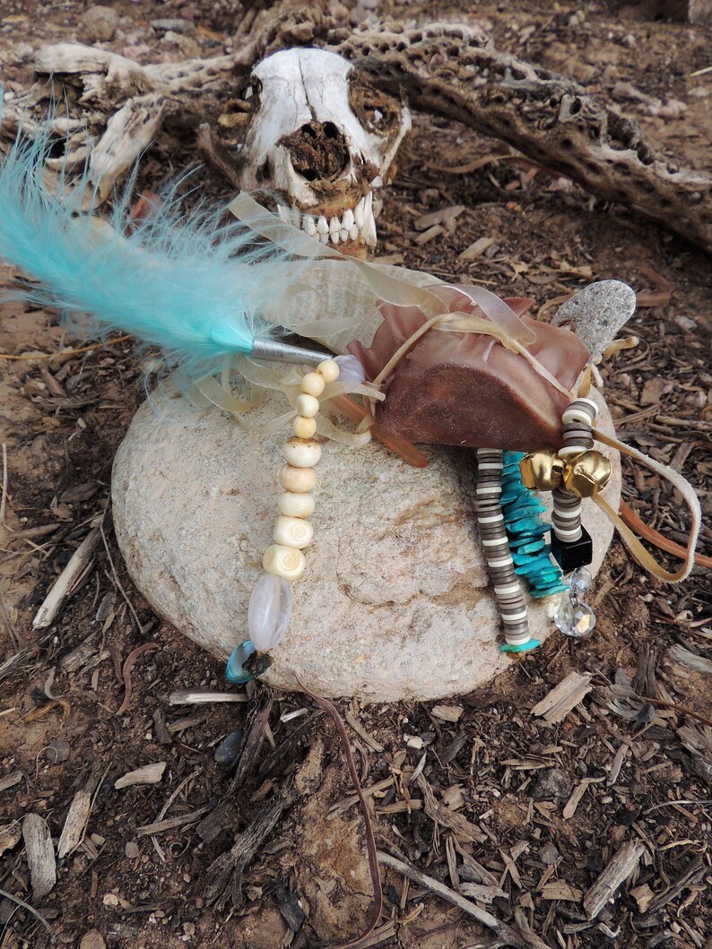 Traditional Blossom Goat Horn Ceremonial Rattle With Faerie - Etsy