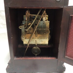 Early 1900s Kienzle Mahogany Mantel Clock Bracket Clock Hand Painted ...