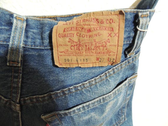 Pre 1971 Repurposed Levi Red Tag Handbag. - Gem
