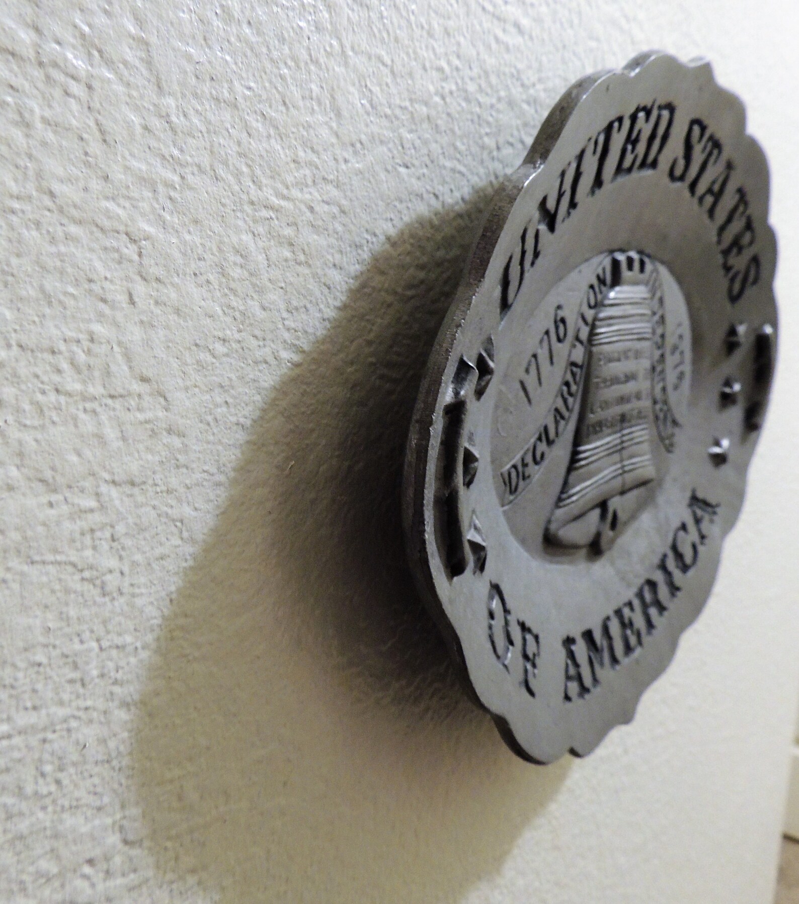 Vintage Bi Centennial Pewter Wall Plate Plaque 1776 - 1976 Liberty Bell ...