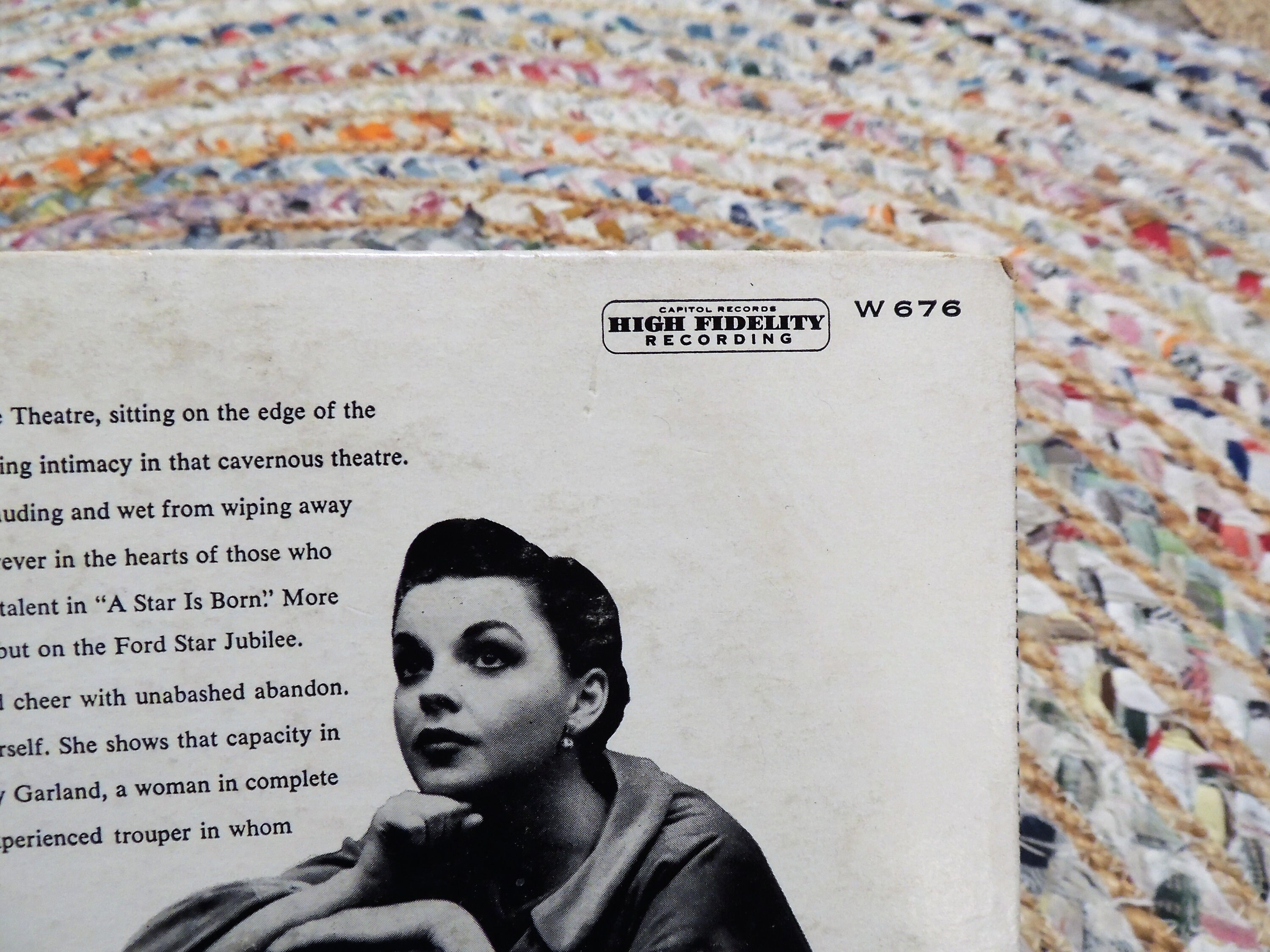 1955 Judy Garland "miss Show Business" Over the Rainbow 33RPM Vinyl ...