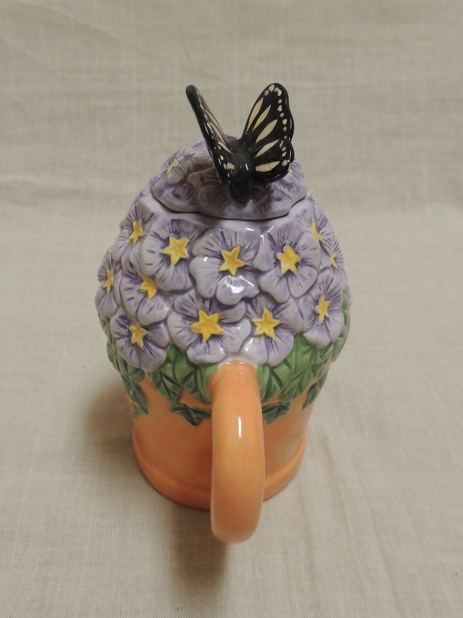 Teapot Butterfly Collector Teapot Flowers Vintage Teapot | Etsy