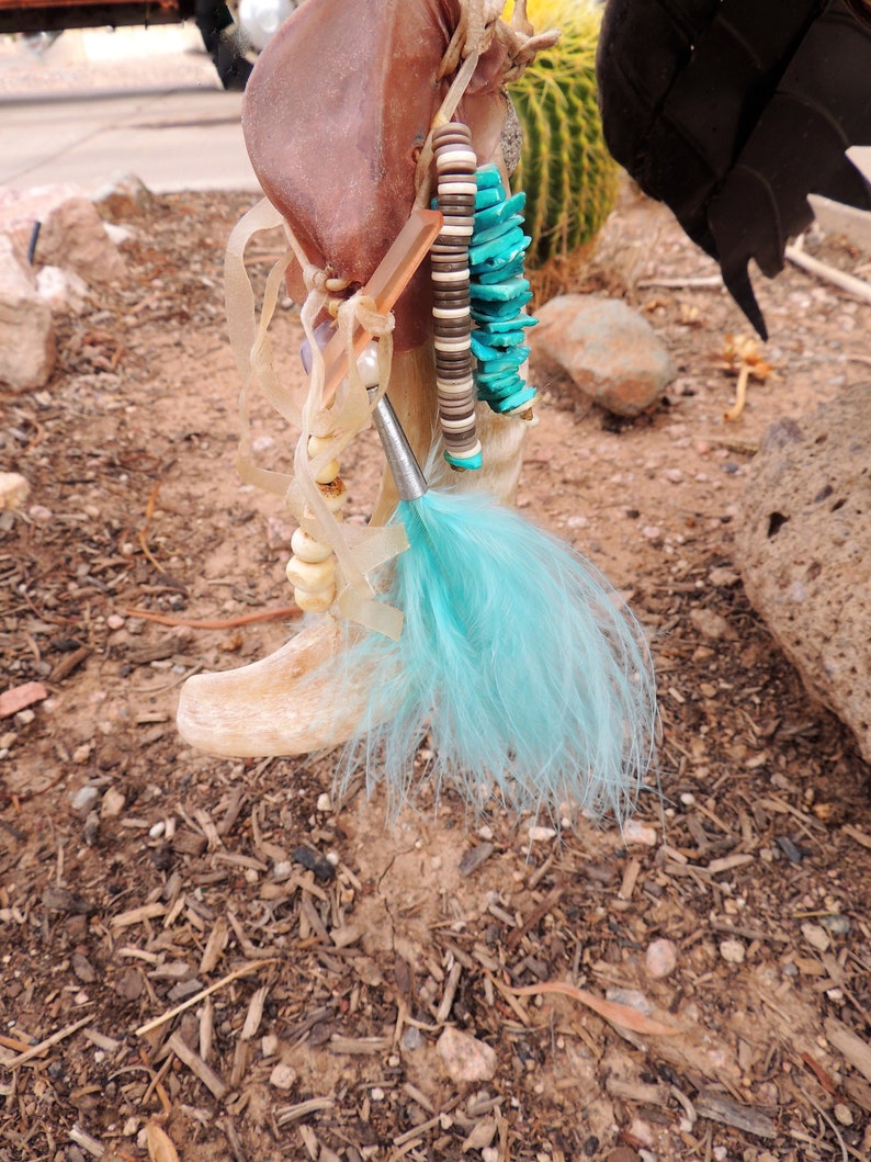 Traditional Blossom Goat Horn Ceremonial Rattle With Faerie - Etsy
