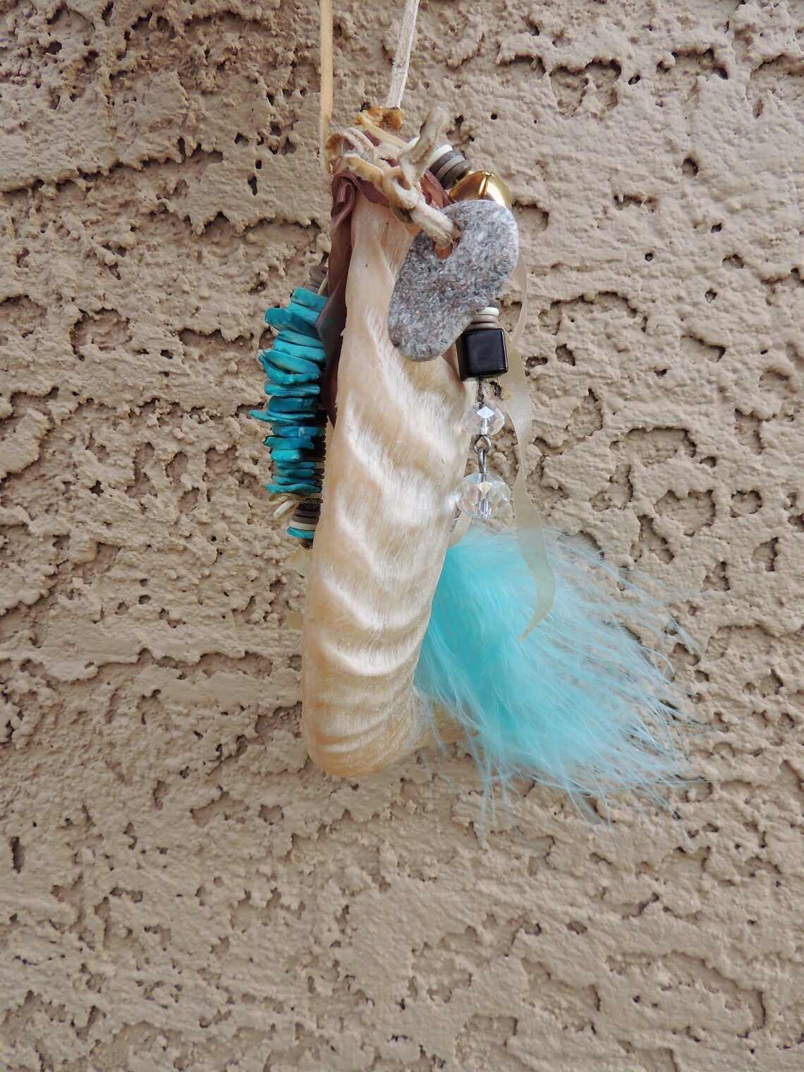 Traditional Blossom Goat Horn Ceremonial Rattle With Faerie Stone, and ...
