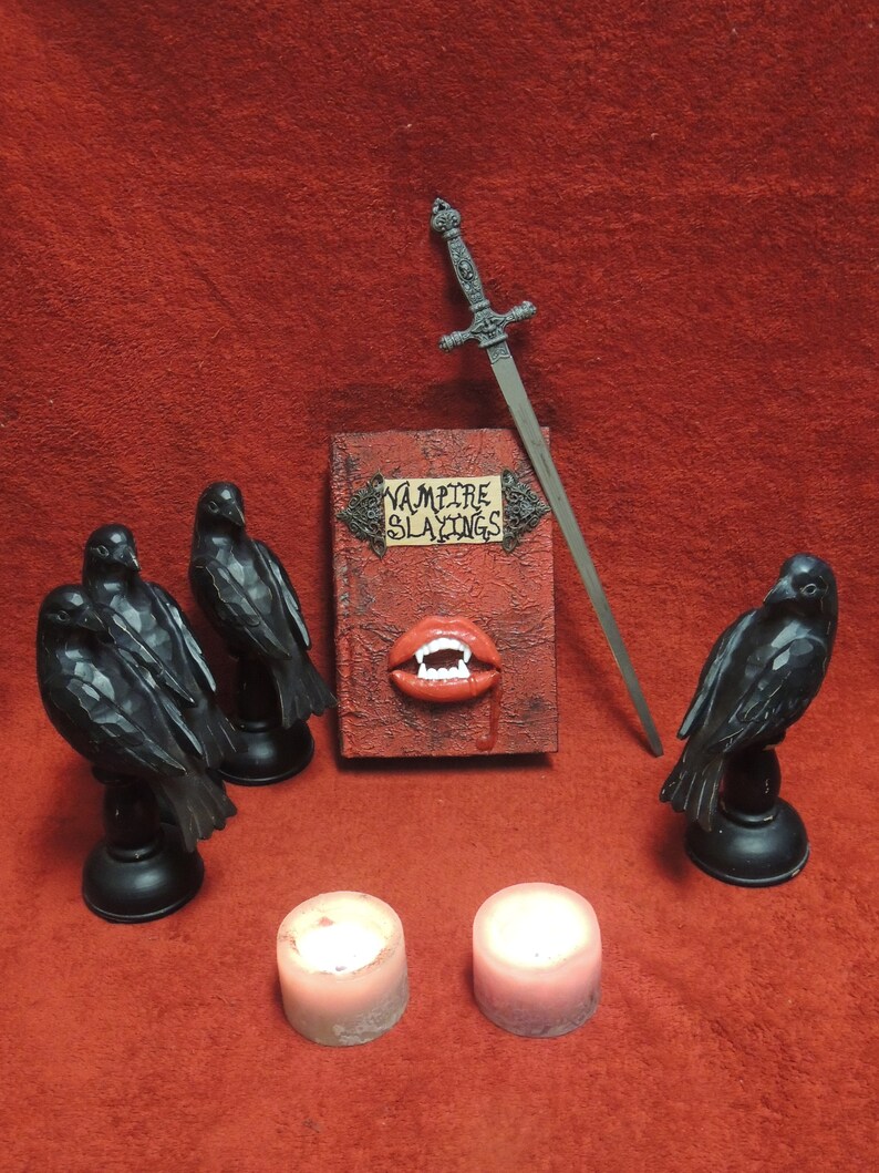Custom Vampire Slayings Spell Book Corpsed Hand Sculpted - Etsy