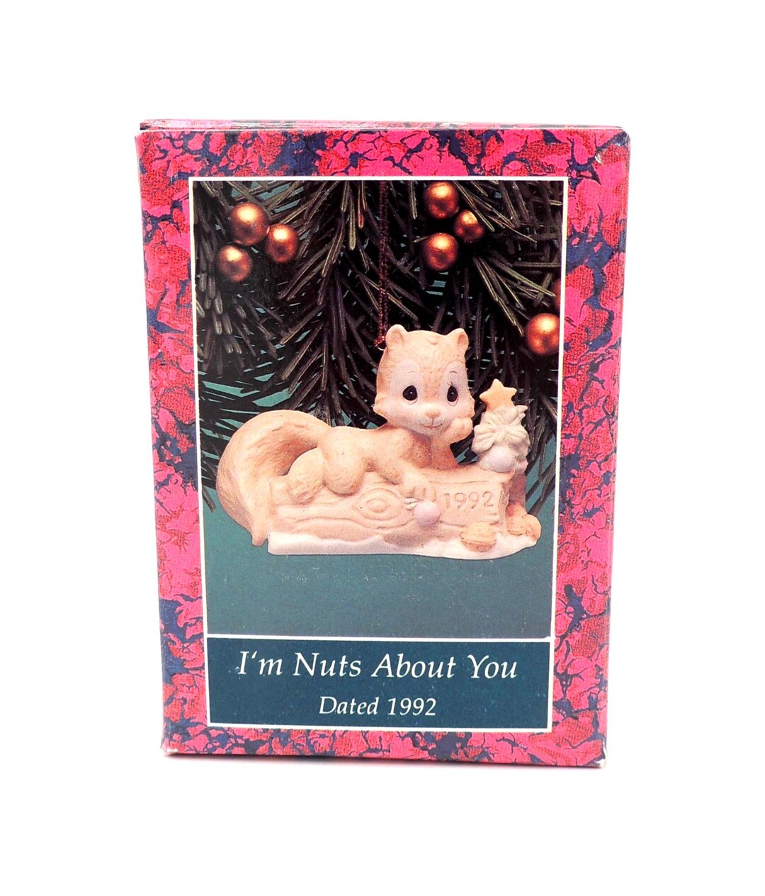 1992 Precious Moments, "i'm Nuts About You" Squirrel, Porcelain ...