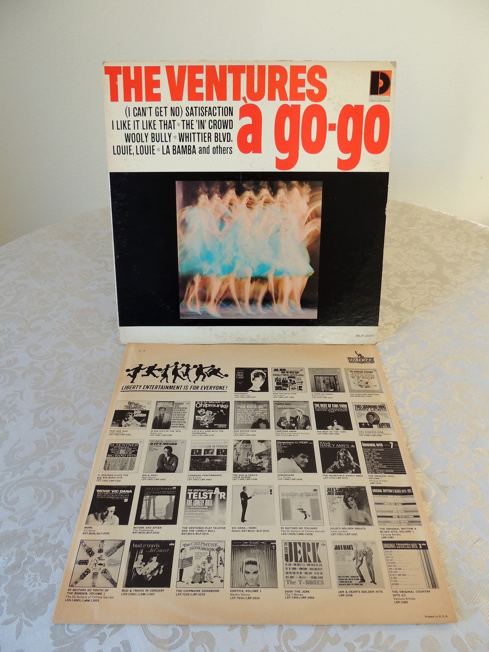 Rare Vintage 1964 / 1965 Audition Record and First Press Album the Ventures A Go Go, BLP 2037 ...