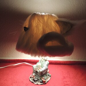 Vintage Customized Crazy Cat Lady Table Lamp, Kitten Light, Living Room ...