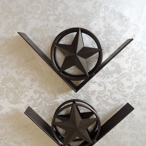 Vintage Metal Shelf Brackets With Double Star Décor. - Etsy