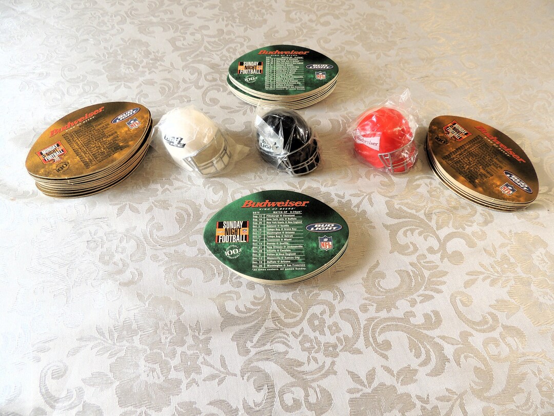 NFL Football Bud Light Coaters and Helmet Toppers. - Etsy