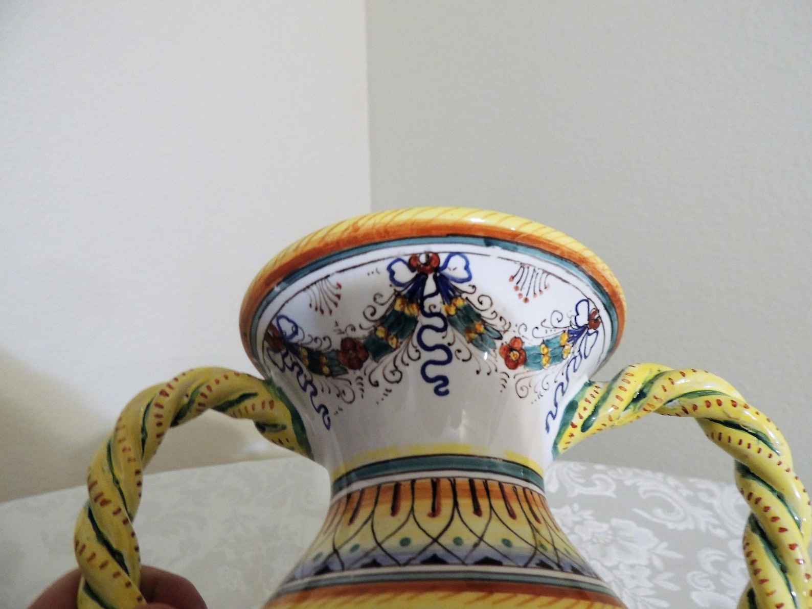 Vintage Mario Sambuco Deruta Italy Pottery Vase. - Etsy