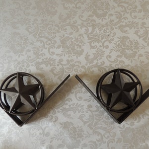 Vintage Metal Shelf Brackets With Double Star Décor. - Etsy