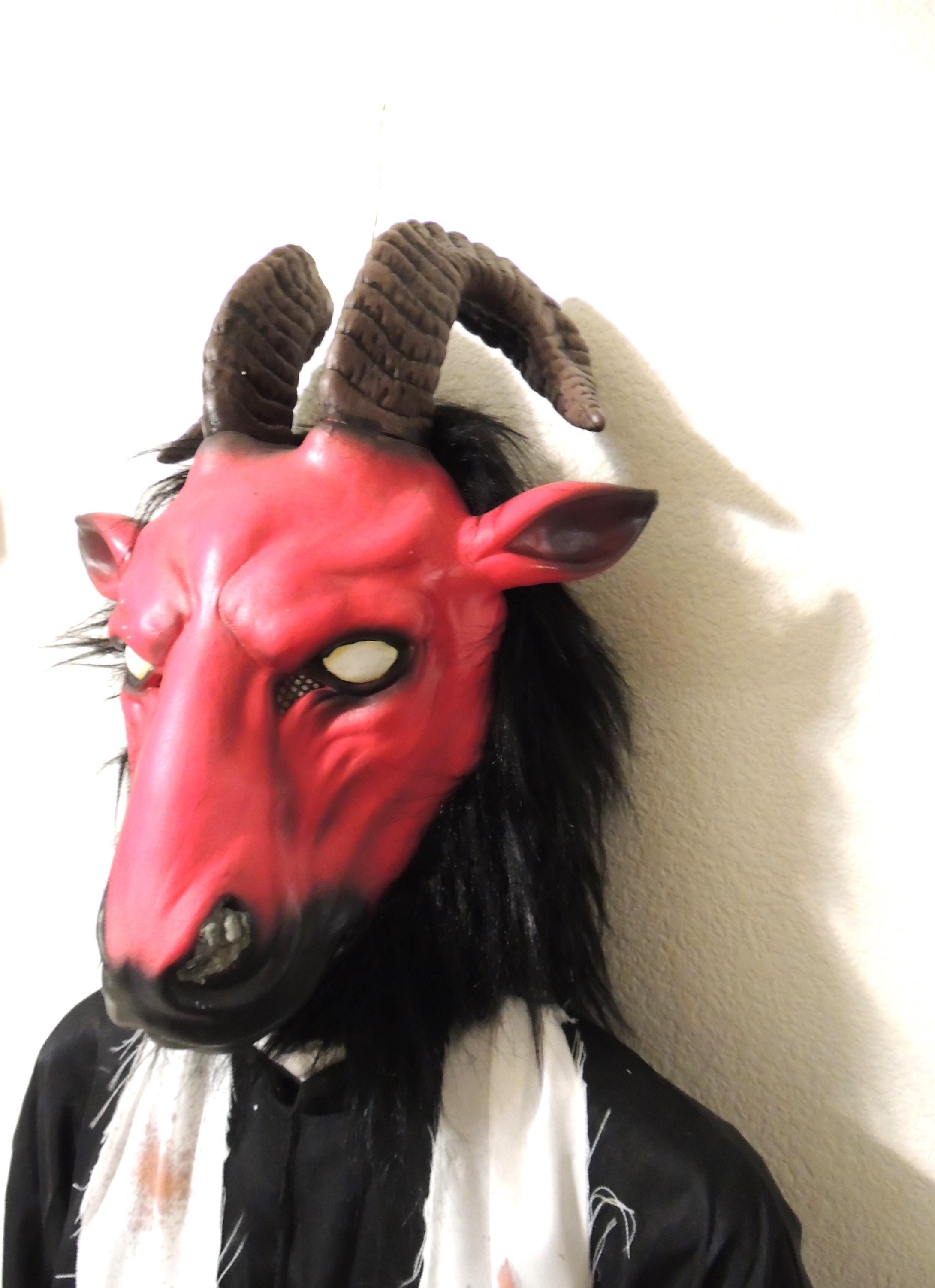 Life Size Halloween Prop Baphomet, Satan, Goat Demon Tree Hanger. - Etsy