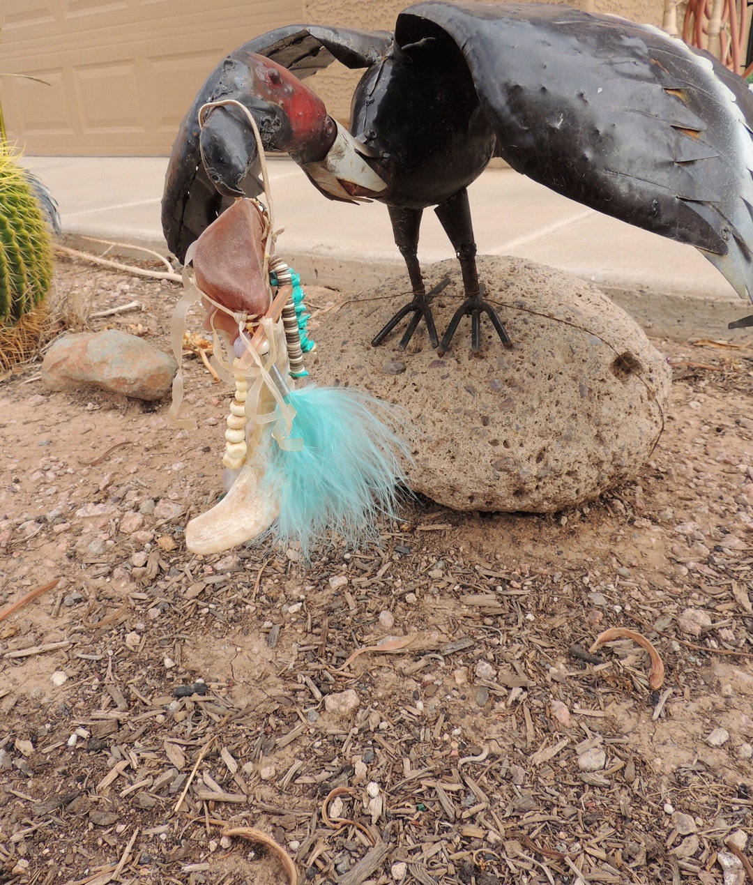 Traditional Blossom Goat Horn Ceremonial Rattle With Faerie - Etsy