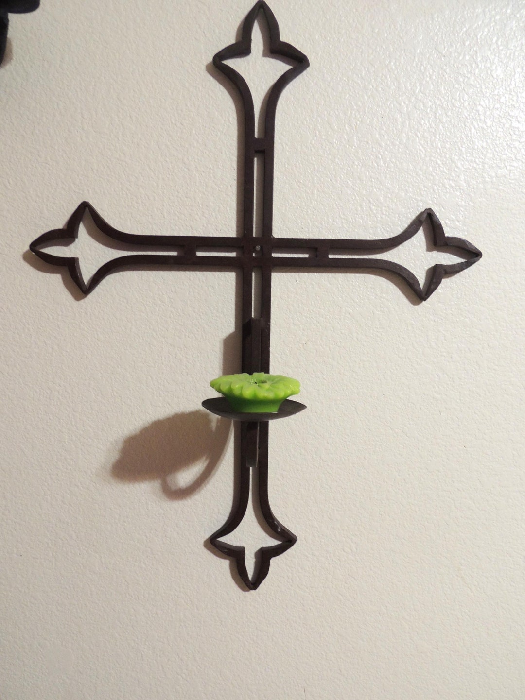 Huge Vintage 1970's Cross, Wrought Iron Gothic Style. - Etsy