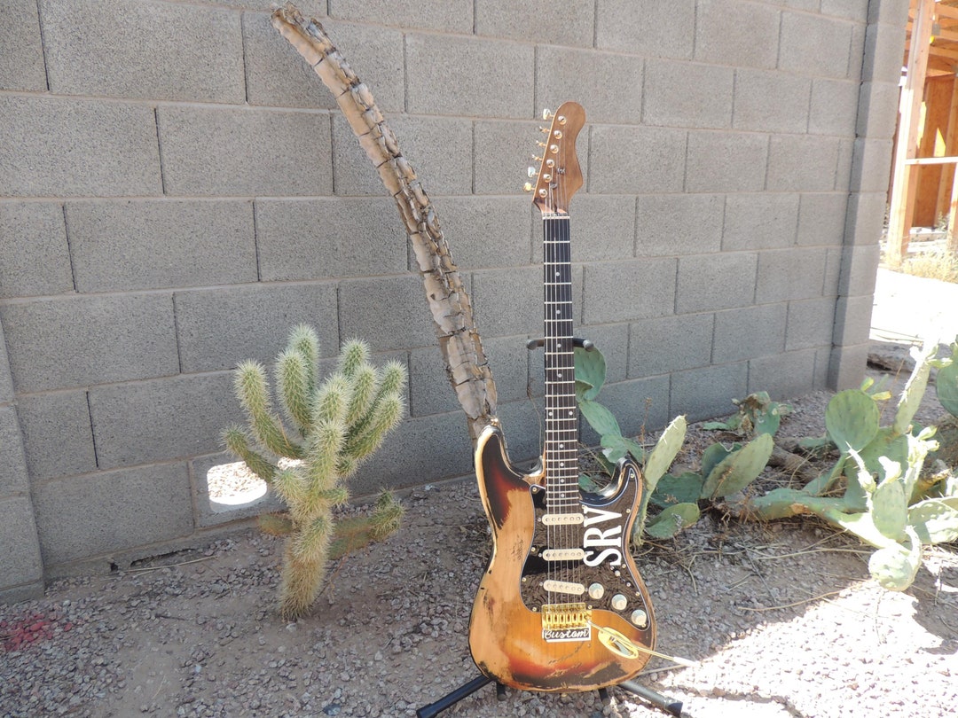 S R V Stevie Ray Vaughan Number One Hand Built Custom Tribute Guitar ...