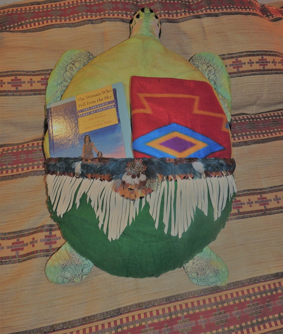 Plush Turtle Kids Sleepover Nap Time Buddy with Native | Etsy
