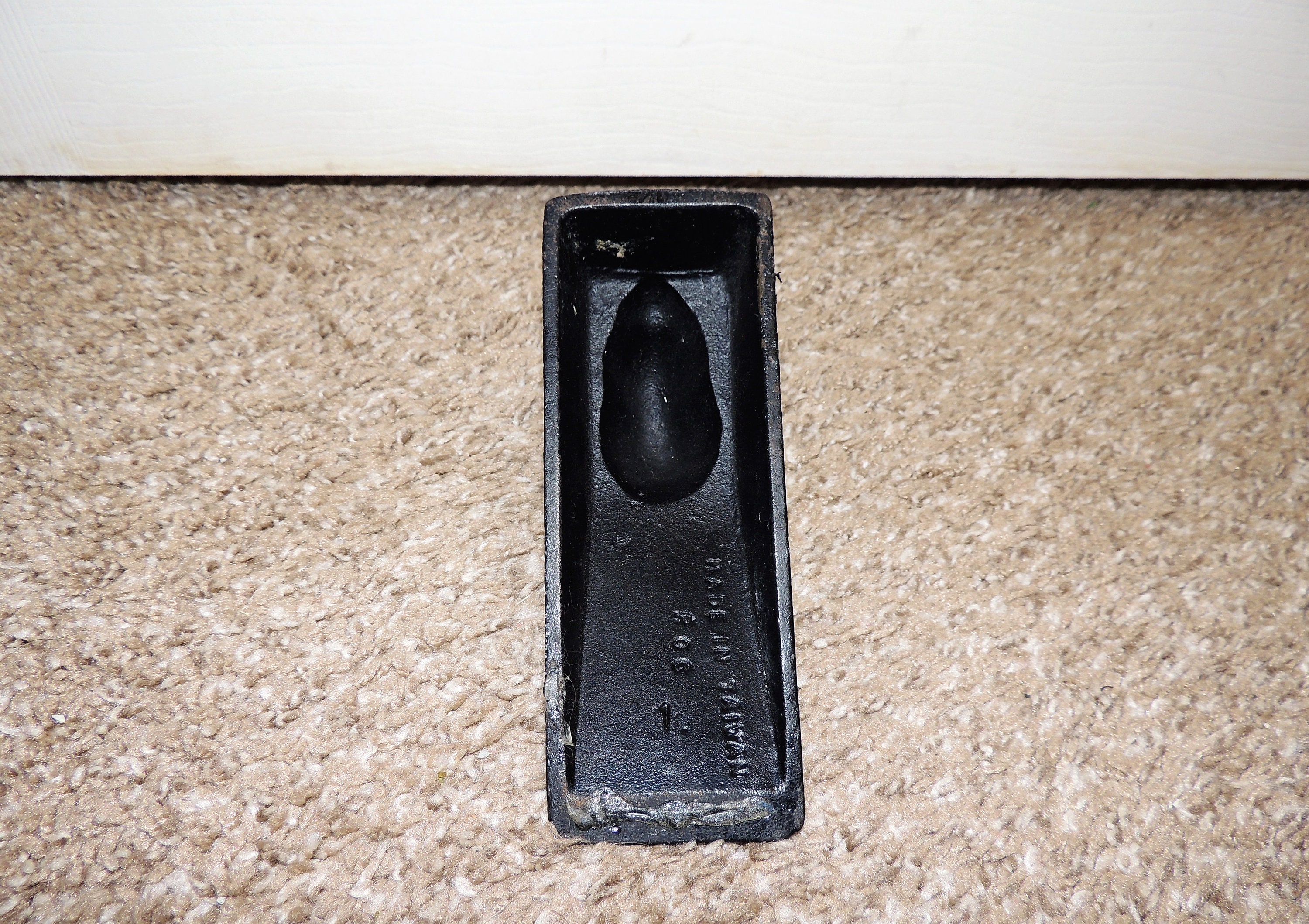 Vintage Cast Iron Mouse On Cheese Door Stop Mid Century | Etsy