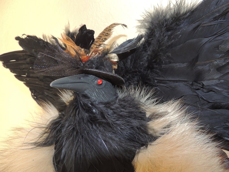 Handmade Over 3 Feet Tall Lady Raven Victorian Gothic | Etsy