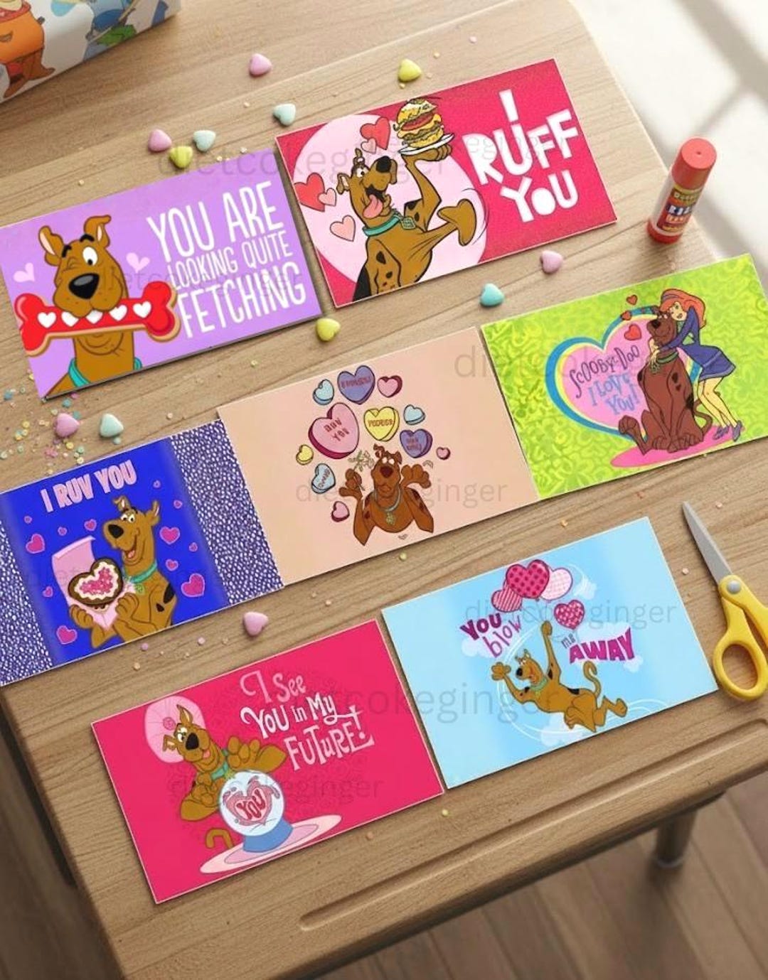 Retro Cartoon Dog Valentine Cards Printable | Vintage Style Funny ...