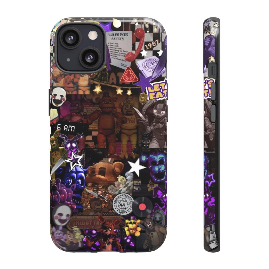 FNAF Collage Phone Case, Horror Video Game Mobile Protector - Etsy