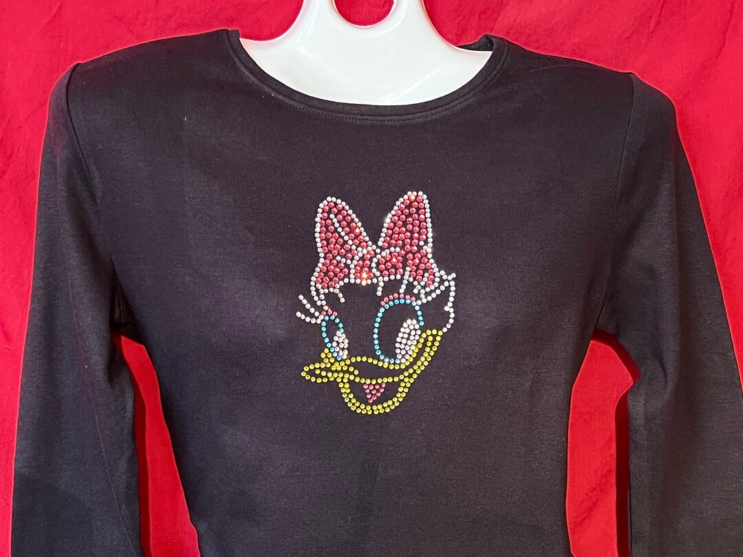 Daisy Duck Shirt, Daisy Duck Bling Shirt, Disney Bling Shirt, SHORT ...