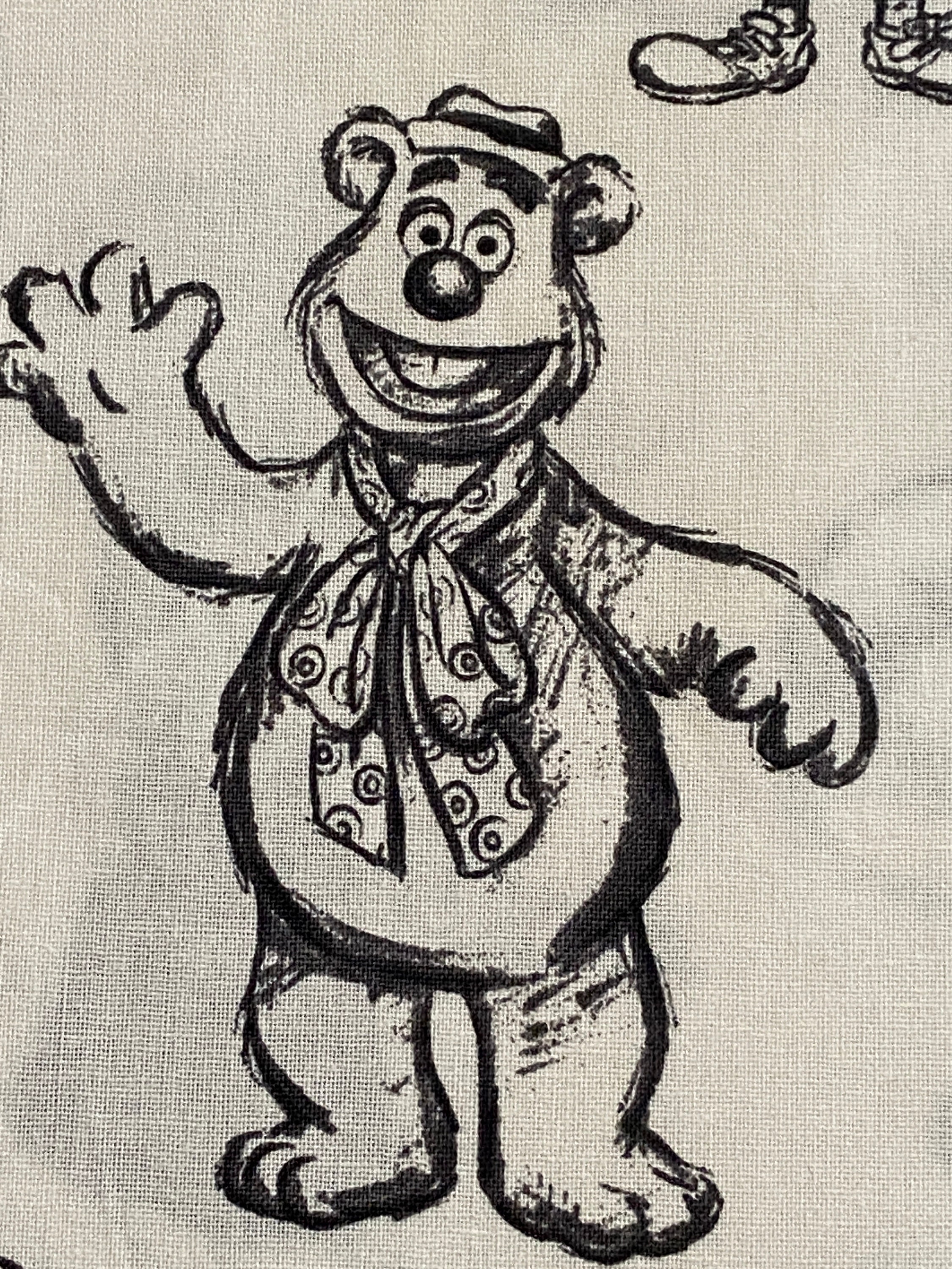 Muppets Fabric Kermit the Frog Fabric Miss Piggy Fabric - Etsy