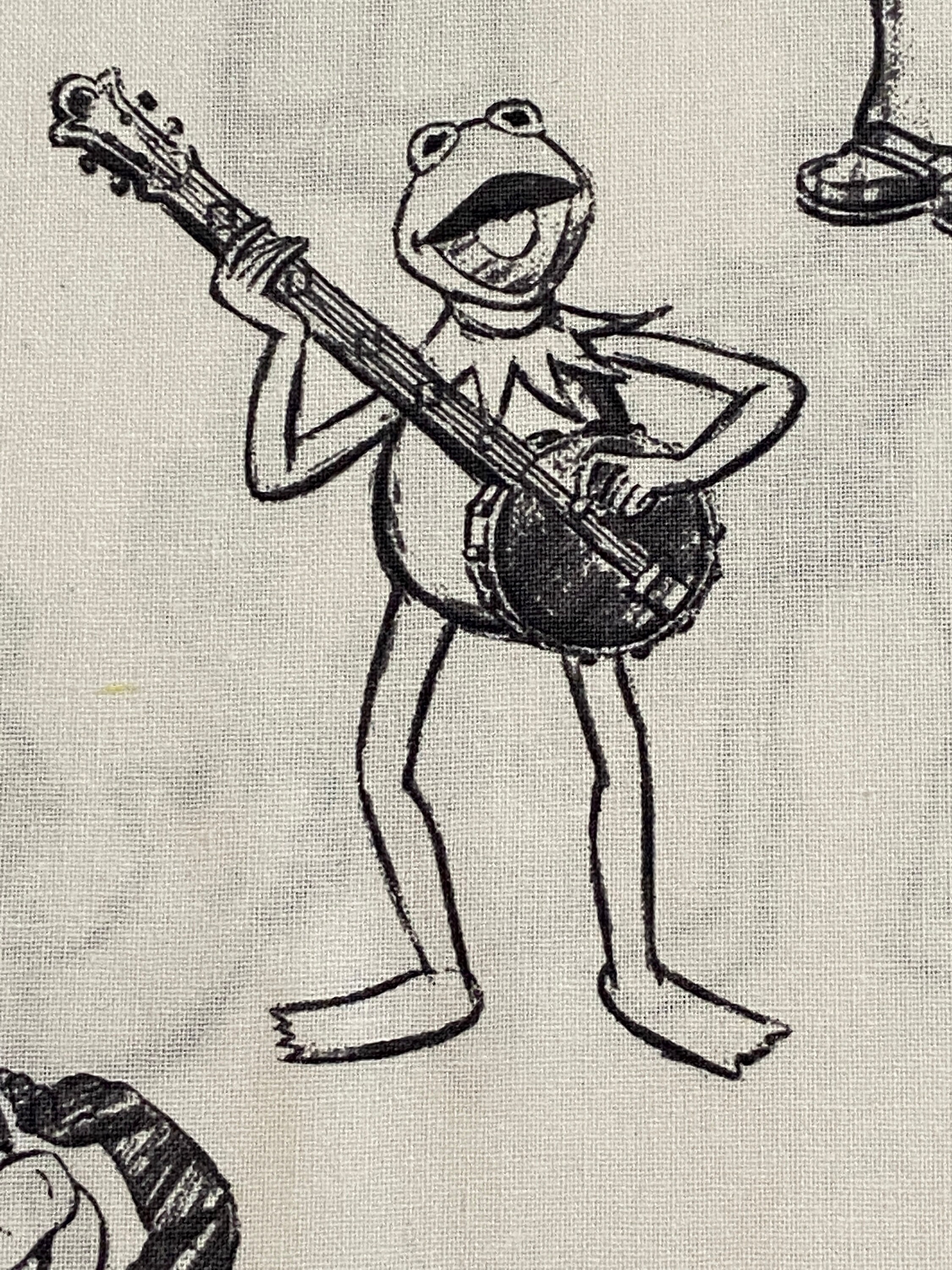 Muppets Fabric Kermit the Frog Fabric Miss Piggy Fabric | Etsy