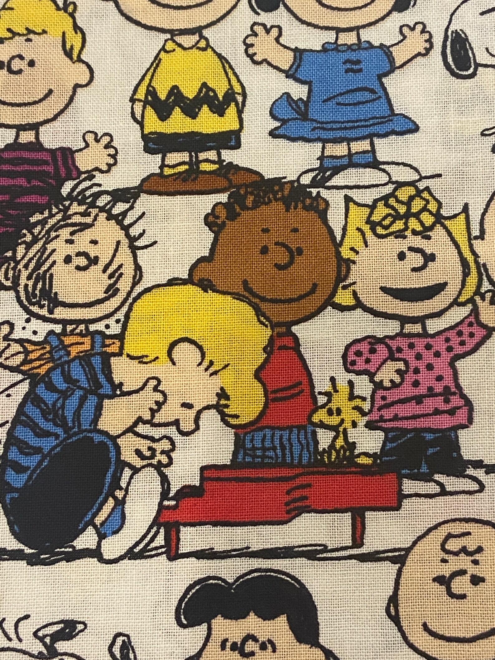 Peanuts Fabric Charlie Brown Fabric Snoopy Fabric White - Etsy